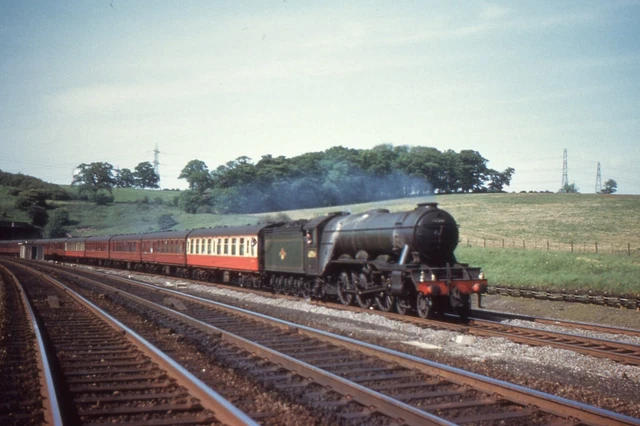 35MM RAILWAY SLIDE: COLOUR-RAIL: BRE 676: CLASS A3: 60066 MERRY HAMPTON ...