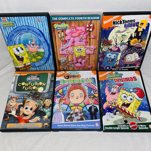 NICKELODEON DVD LOT OF 6 SpongeBob Regrets Jimmy Neutron Hey Arnold £16 ...