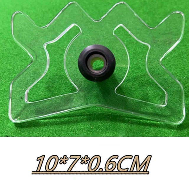 BILLIARD CUE BRIDGE Head Crown Shape Clear Acrylic for Snooker and Pool ...