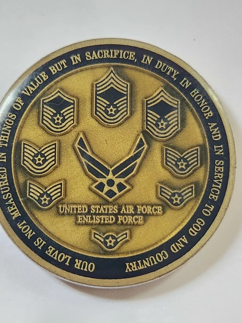CHALLENGE COIN UNITED States Air Force Enlisted Force Usaf $9.99 - PicClick