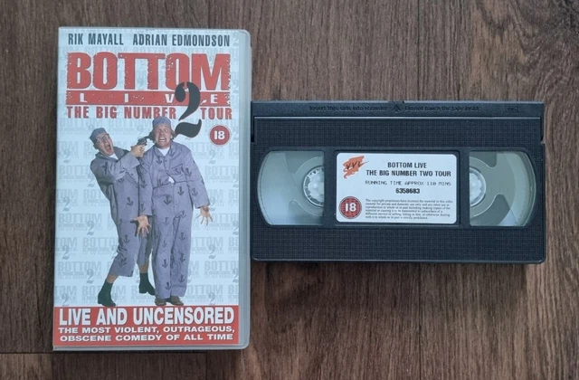 BOTTOM THE BIG Number 2 Tour Live VHS Tape Rik Mayall Adrian Edmondson ...