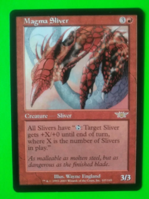 MAGMA SLIVER R NM 2003 Magic the Gathering MTG Legions Magma Sliver ...