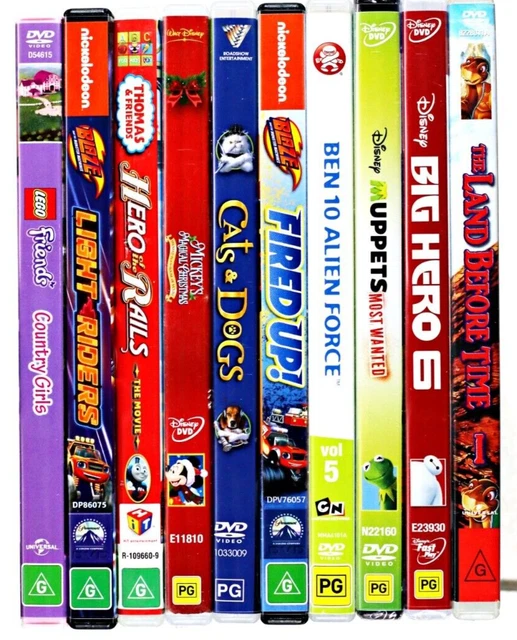 LOT OF 10 Childrens Kids DVDs - Lego Thomas Mickey etc. Region 4 DVD ...