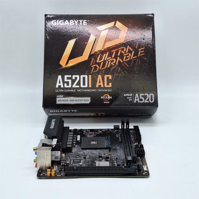 GIGABYTE A520I AC (AMD Ryzen AM4/Mini-ITX/Motherboard -NOT WORKING- $27 ...
