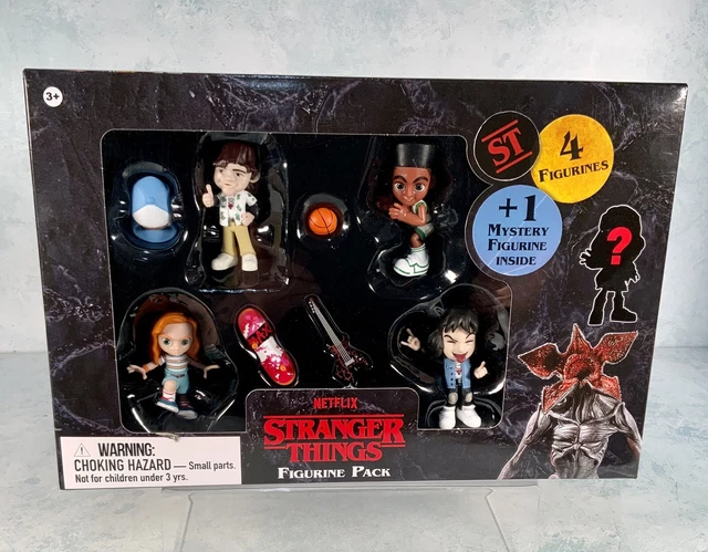NETFLIX STRANGER THINGS 5 Figure Pack Eddie Max Dustin Lucas + Mystery ...