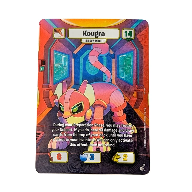 NEOPETS BATTLEDOME TCG 25th Anniversary 🎈 Robot Wocky ⌇ Textured Foil £ ...
