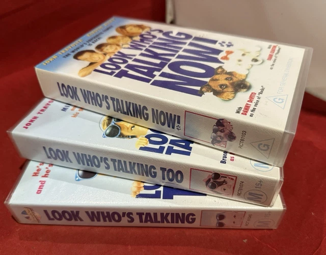LOOK WHO’S TALKING Trilogy VHS Box Set Retro Vintage Video Cassettes x3 ...