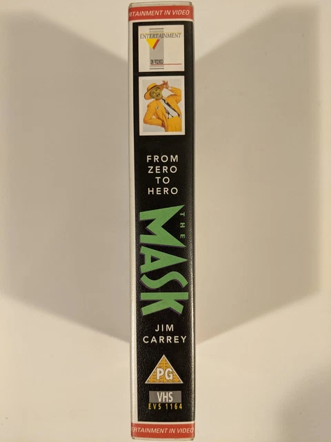 THE MASK (VHS, 1995) Classic Jim Carrey Cameron Diaz Richard Jeni ...