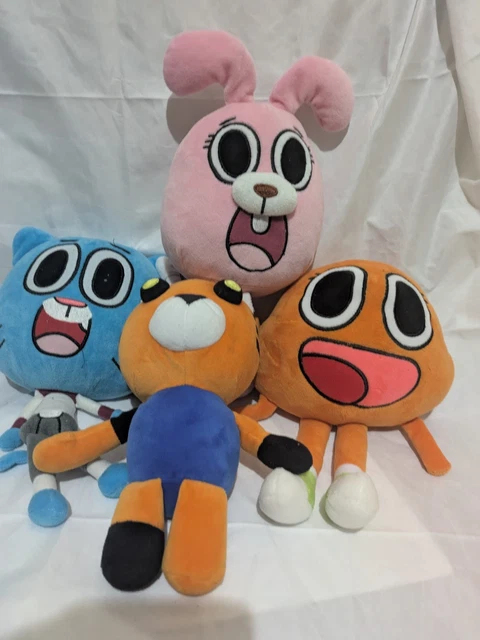 AMAZING WORLD OF Gumball Plush Toy Bundle Darwin Anais Gumball Soft ...