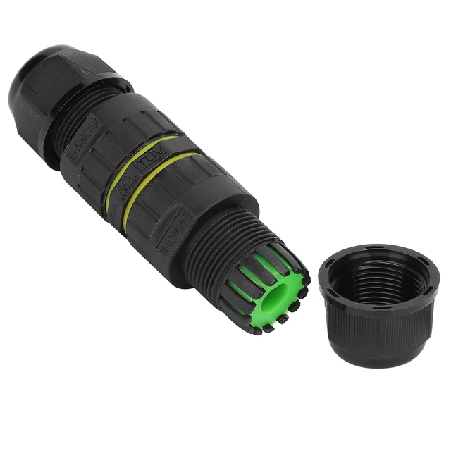 WATERPROOF ELECTRICAL CABLE Connector 3-Core Wire Joint M16-3P IP68 ...