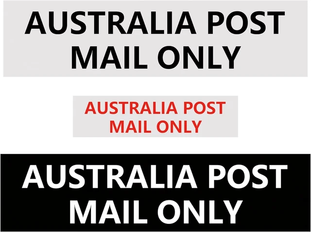 AUSTRALIA POST MAIL Sign for Home Self Adhesive Tape on Letterbox ...