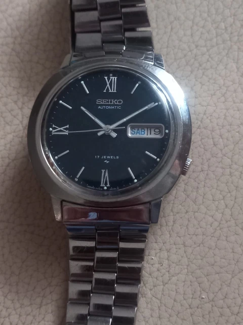 SEIKO 7009 8030 Automatico 1990 Raro Quadrante eccellente Braccialato ...