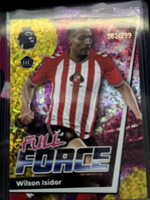 SUNDERLAND WILSON ISIDOR /299 Topps Prem 2025/2026 Football Card £5.43 ...