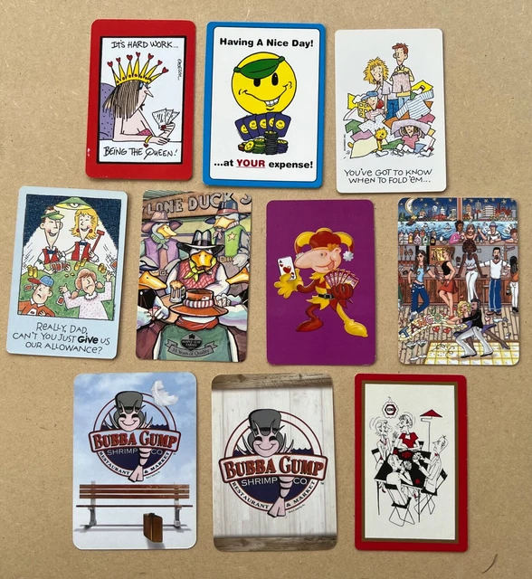 ORIGINAL SWAP PLAYING cards comic cartoon people advertising souvenir ...