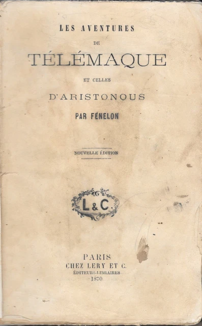LES AVENTURES DE Telemaque. et celles d' Aristonous. 1870. . EUR 10,00 ...