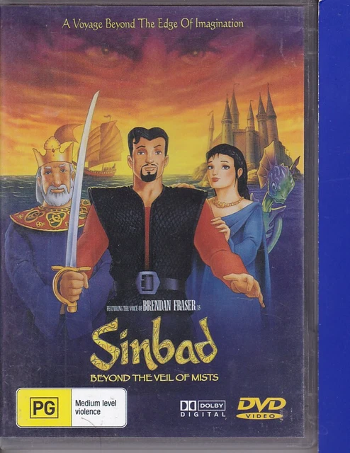 SINBAD BEYOND THE Veil Of Mists (DVD, 2000, Region ALL) Animated : 2BT ...