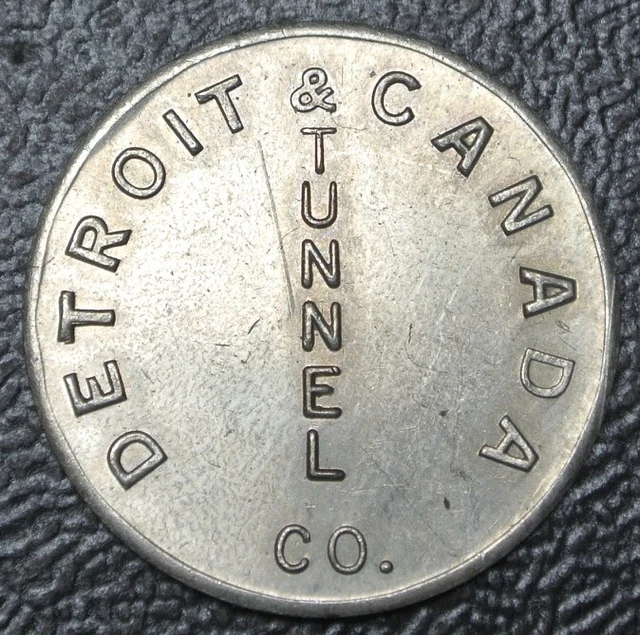 DETROIT & CANADA TUNNEL CO., TRANSIT TOKEN - Scovill Mfg Co. Waterbury ...