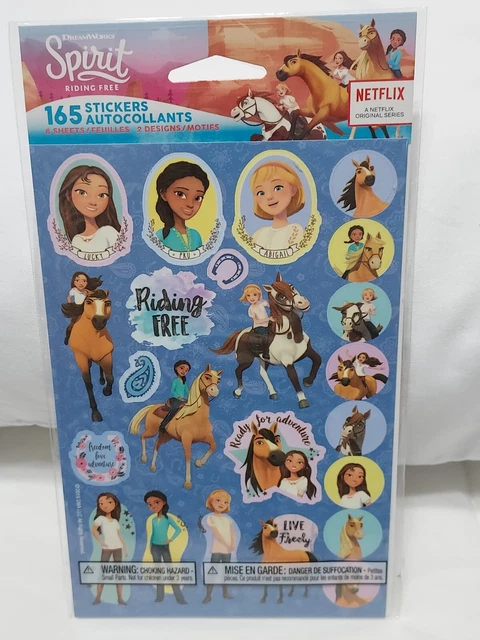 SPIRIT STICKERS KIDS Horses 6 sheets From the Movie Collectable ...