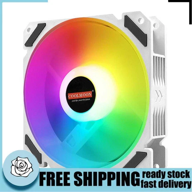120MM PWM ARGB PC Case Fan 4 Pin Addressable RGB Cooling Fan for CPU ...