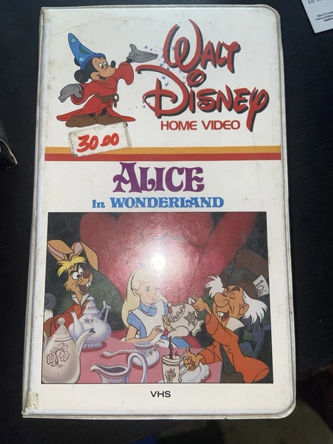 RARE ALICE IN Wonderland VHS Walt Disney Home Video 1983 Clamshell. £27.82 - PicClick UK