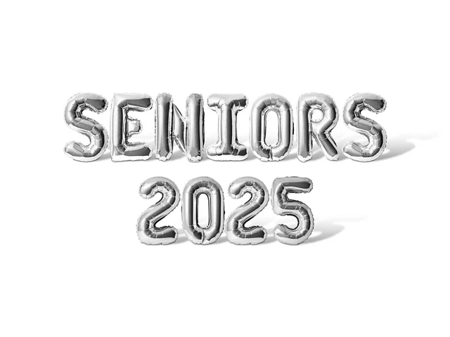 SENIORS 2025 LETTER Balloon Banner - Graduation Day Party Supply DIY ...