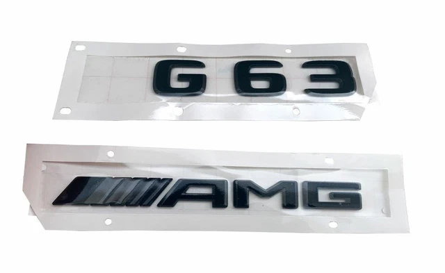 GENUINE MERCEDES BENZ W463 G-Class "AMG G63" Black Emblem Decal Badge ...