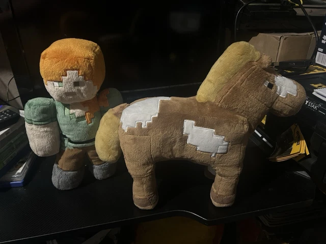 MINECRAFT HORSE PLUSHIE And ALEX PLUSHIE 33cm £30.87 - PicClick UK
