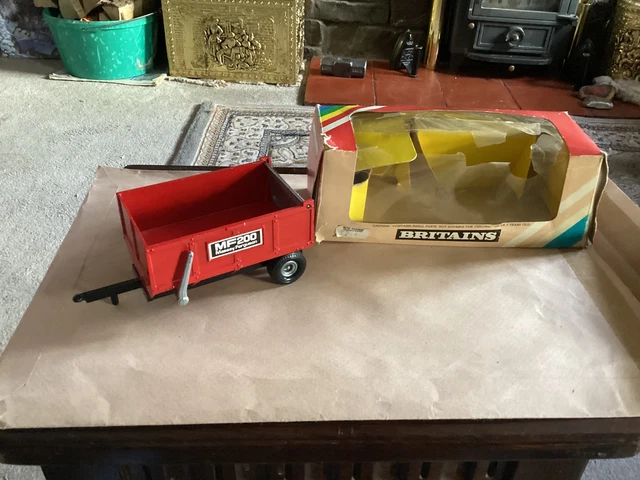 BRITAINS FARM MASSEY ferguson Tipper Trailer 9572 £26.72 - PicClick UK