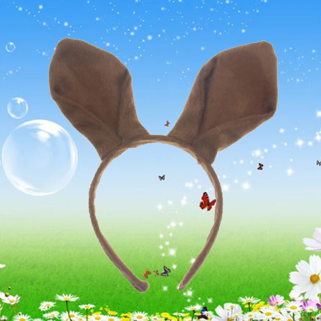 KANGAROO EAR HEADBAND Zoo Hair Hoop Tan Perfect Gift Halloween £6.68 ...