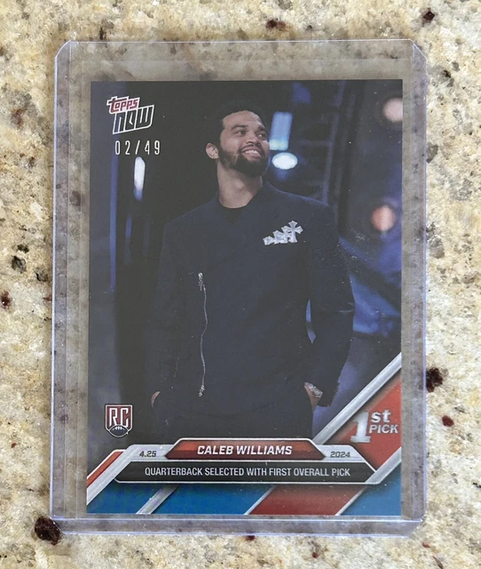 2024 TOPPS NOW Caleb Williams #D1 RC Rookie-DRAFT BLU 02/49 EUR 179,66 ...