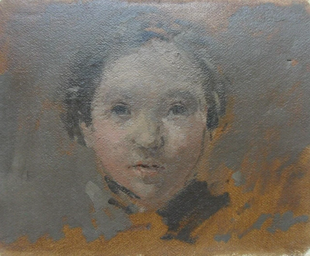 JOHN SERGEANT 1937-2010 Impressionist Oil Painting Portrait Child ...