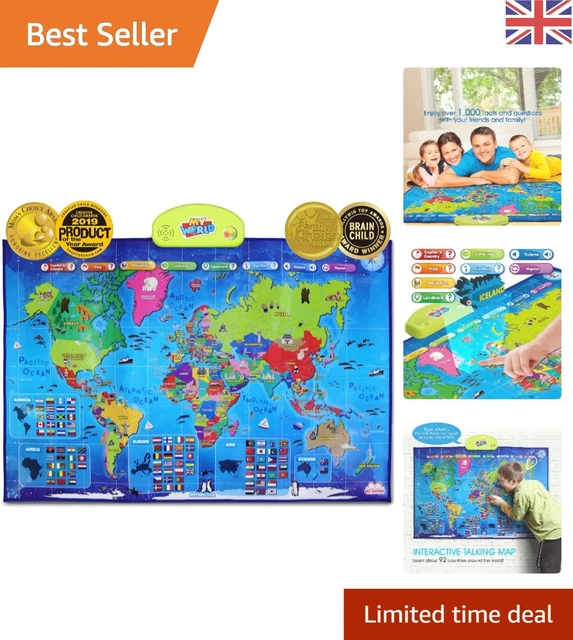 I-POSTER MY WORLD Interactive Map - Talking Toy - Award-Winning - Ages ...