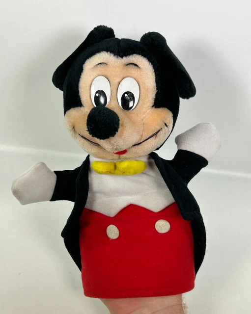 VINTAGE MICKEY MOUSE Hand Puppet Disneyland Walt Disney World Plush ...