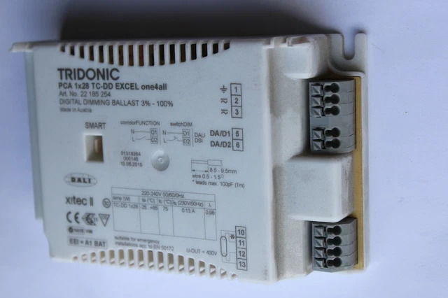 TRIDONIC DIMMABLE SMART Fluorescent Ballast PCA 1x28 TC DD 1x28w DALI ...