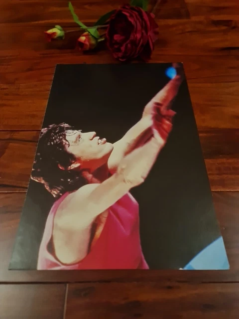 MICK JAGGER ORIGINAL RARE POSTER 1980s*MICK JAGGER KEITH RICHARDS BILL ...