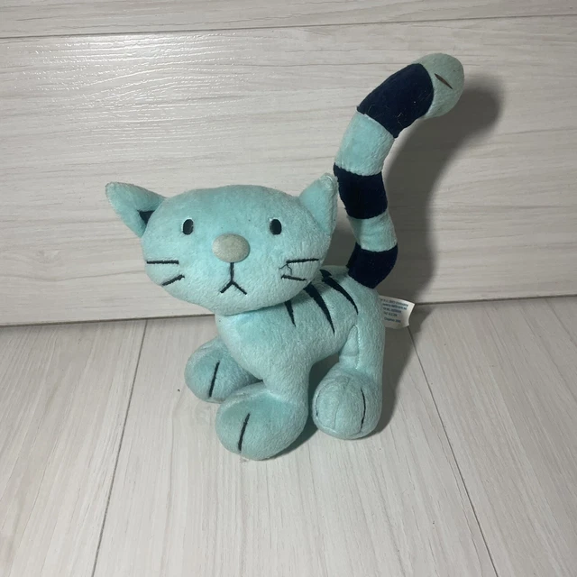 PILCHARD BOB THE Builder Blue Cat Plushie Vintage 1998 Character Soft ...