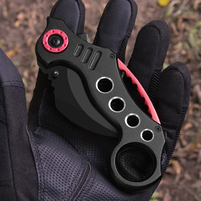 SPRING ASSISTED OPEN Folding Pocket Knife Tactical Folding Karambit ...