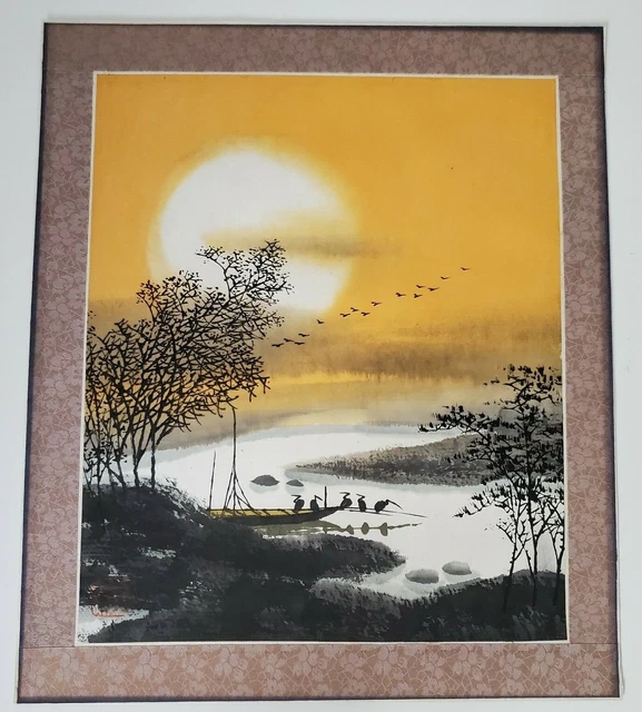CHINESE WATERCOLOR PAINTING Dong Cheng District Beijing Seaside China ...
