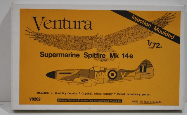 VENTURA SUPERMARINE SPITFIRE MK 14e 1/72 SCALE MODEL £7.22 - PicClick UK