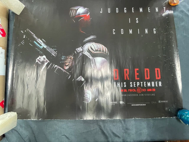 DREDD ORIGINAL CINEMA Quad Poster 40x30 Rare £26.72 - PicClick UK