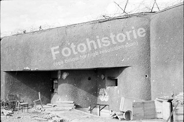 NEGATIV-FRANKREICH-BUNKER NACH DEM Kampf, bei Grostenquin-Moselle ...