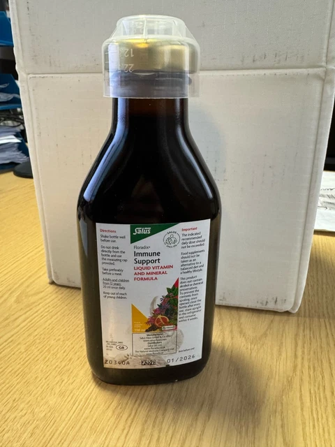 FLORADIX IMMUNE SUPPORT Liquid Formula 250ml / NO OUTDOOR BOX- DAMAGED ...