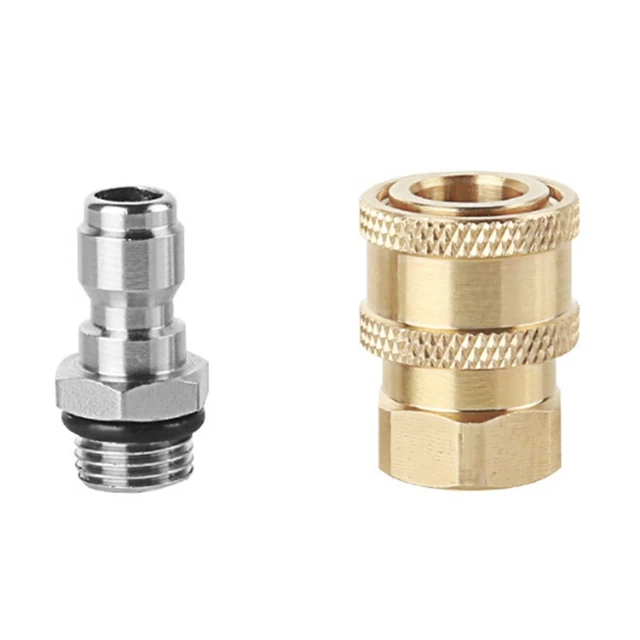 SET 2 PEZZI tenditore rapido connettori in ottone per idropulitrice ...