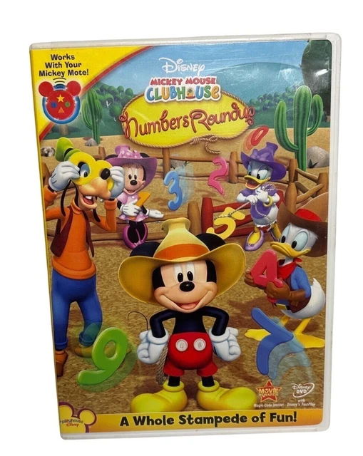 DISNEY MICKEY MOUSE Clubhouse Numbers Roundup DVD Interactive ...