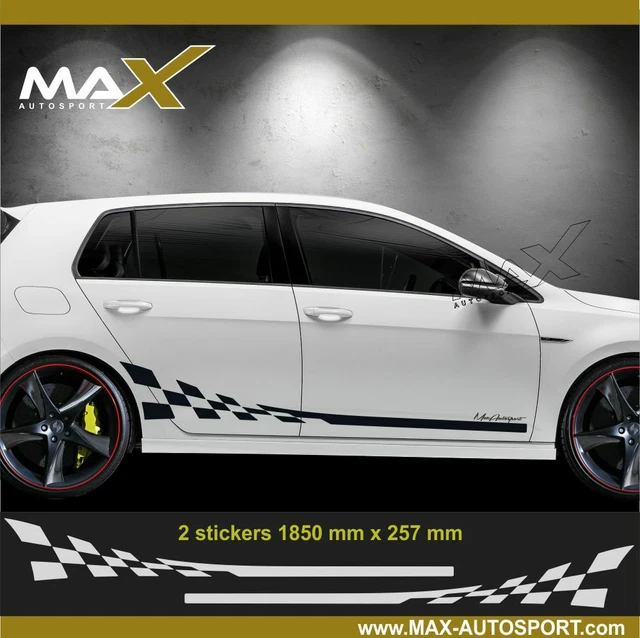 KIT STICKER LATÉRAUX GT3 pour VW Golf MK1 MK4 MK5 MK6 MK7 MK8 7011 EUR ...