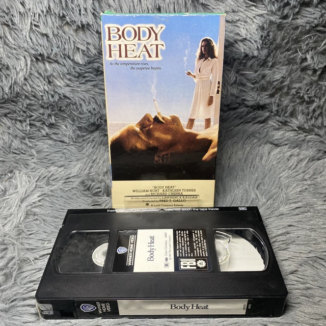 BODY HEAT VHS Tape 1981 William Hurt Kathleen Turner Femme Fatale Movie ...