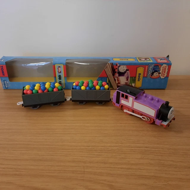 ROSIE TOMY THOMAS Trackmaster Motorised Engine Train Toy + Truck 2007 ...
