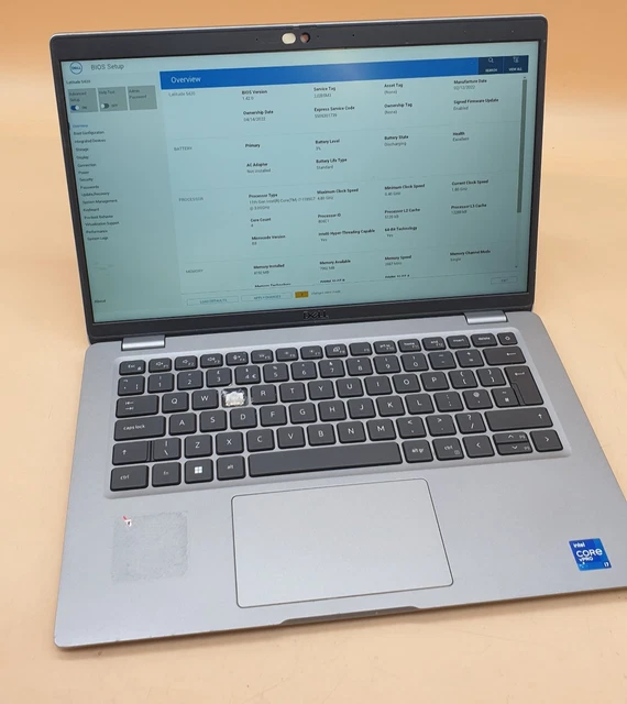 DELL LATITUDE 5420 14" i7-1185G7 Vpro 4.8GHZ , BIOS BOOT ,SL33 £9.99 ...