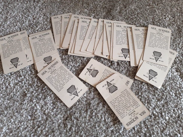 TRADE/TEA CARDS BY ABC Minors-Sea Scenes-(c1958), 30 x No. 8 card ...