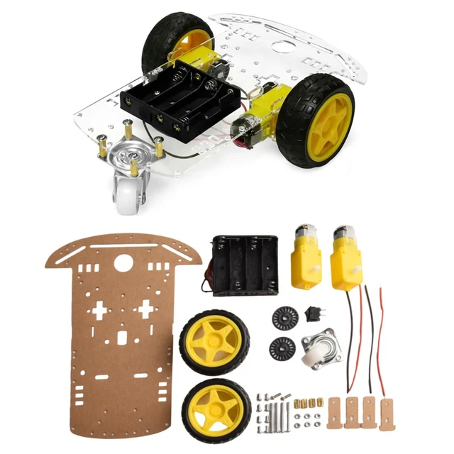 VÉHICULE ROBOTISÉ 2X4 capable de mesurer la distance DIY avec codeurs ...